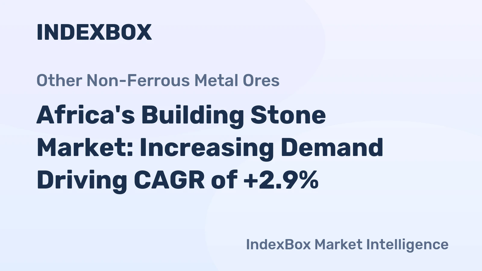 Africa's Building Stone Market: Increasing Demand Driving CAGR of +2.9%