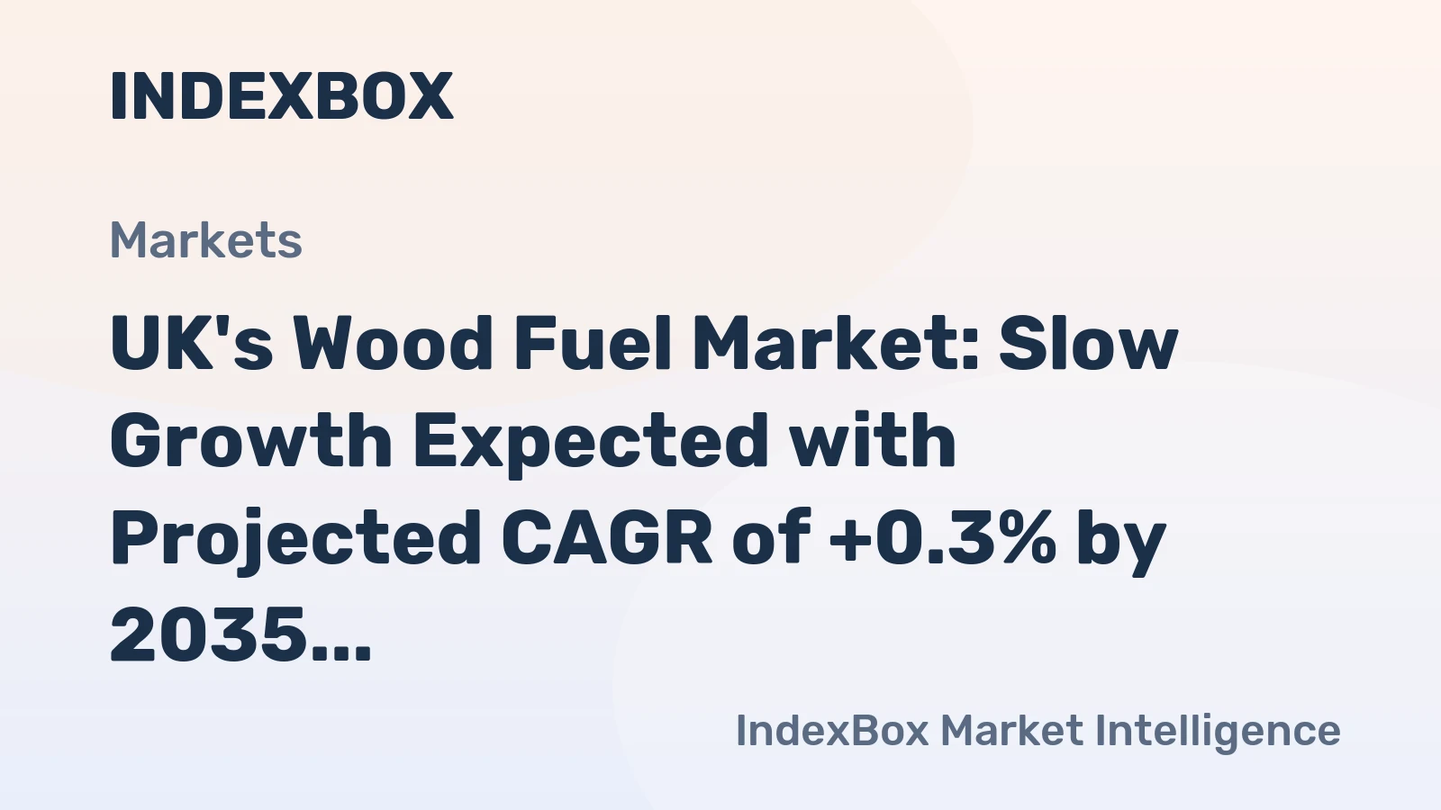 UK's Wood Fuel Market: Slow Growth Expected with Projected CAGR of +0.3% by 2035