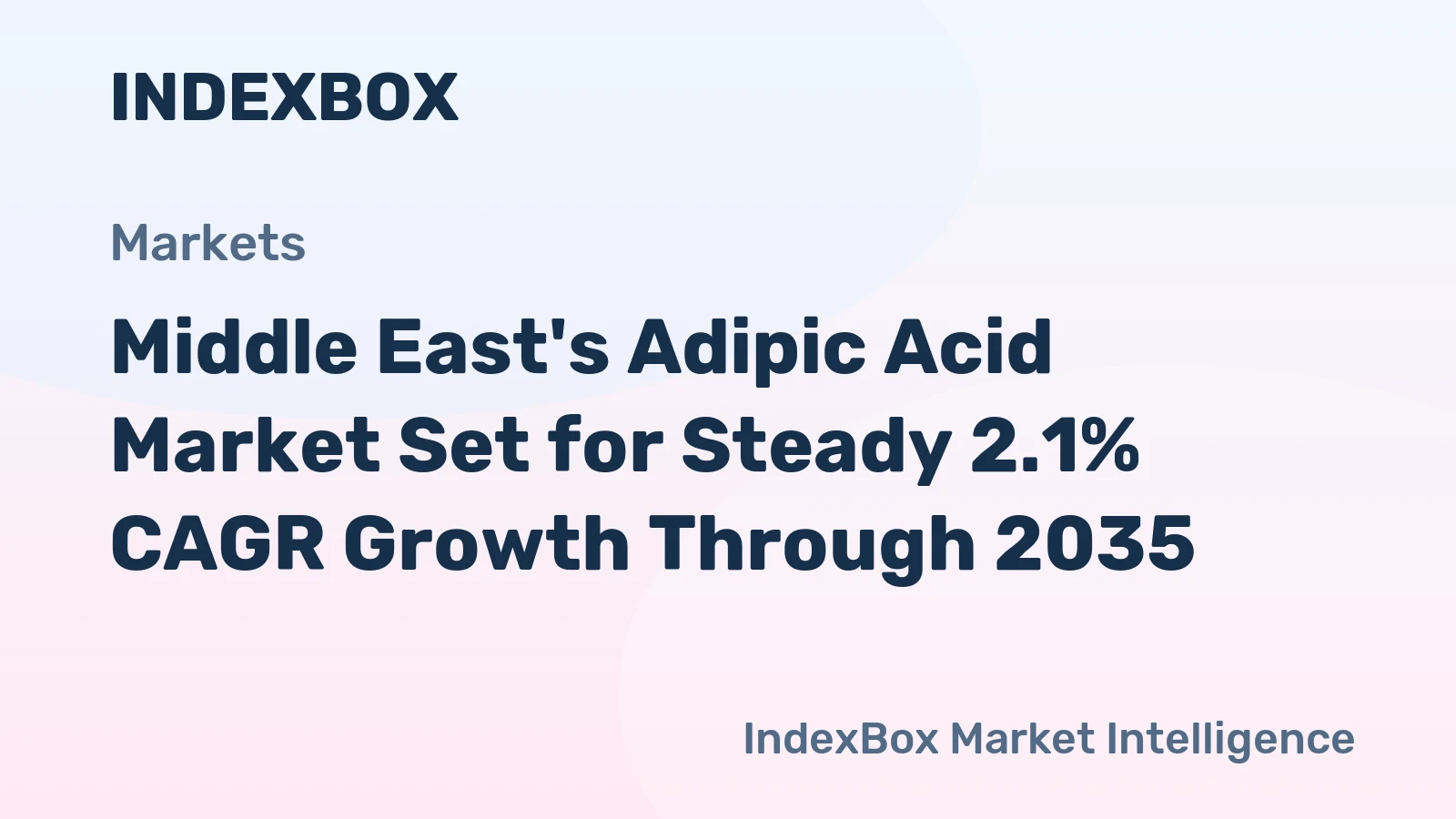 Middle East's Adipic Acid Market Set for Steady 2.1% CAGR Growth Through 2035