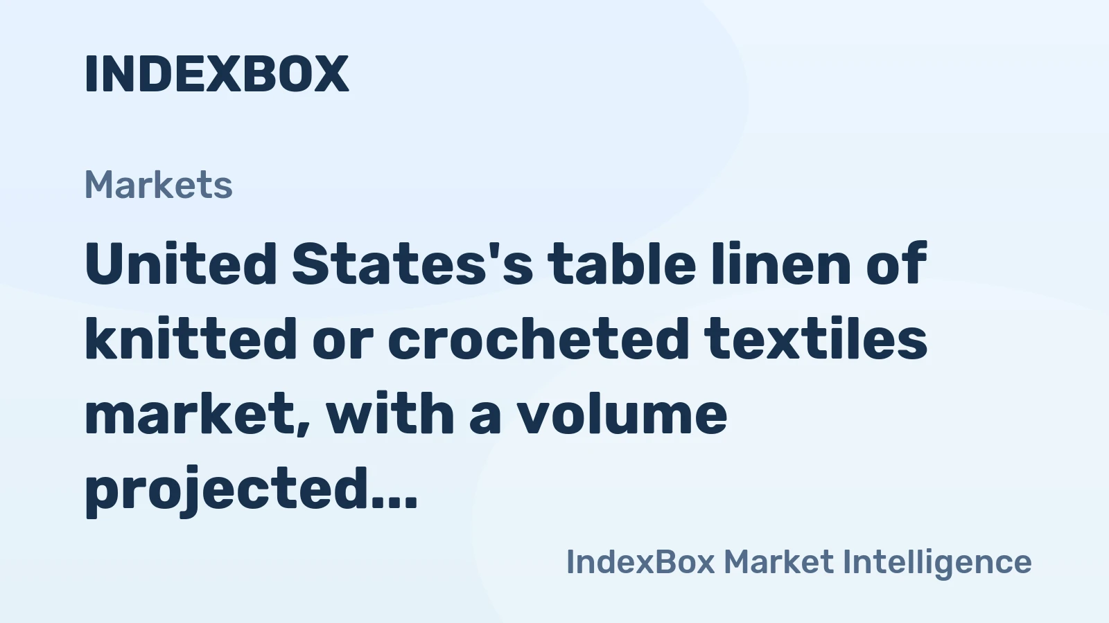 United States's table linen of knitted or crocheted textiles market, with a volume projected to reach 6.2K tons and a value to hit $43M by 2035, is forecast for steady growth.