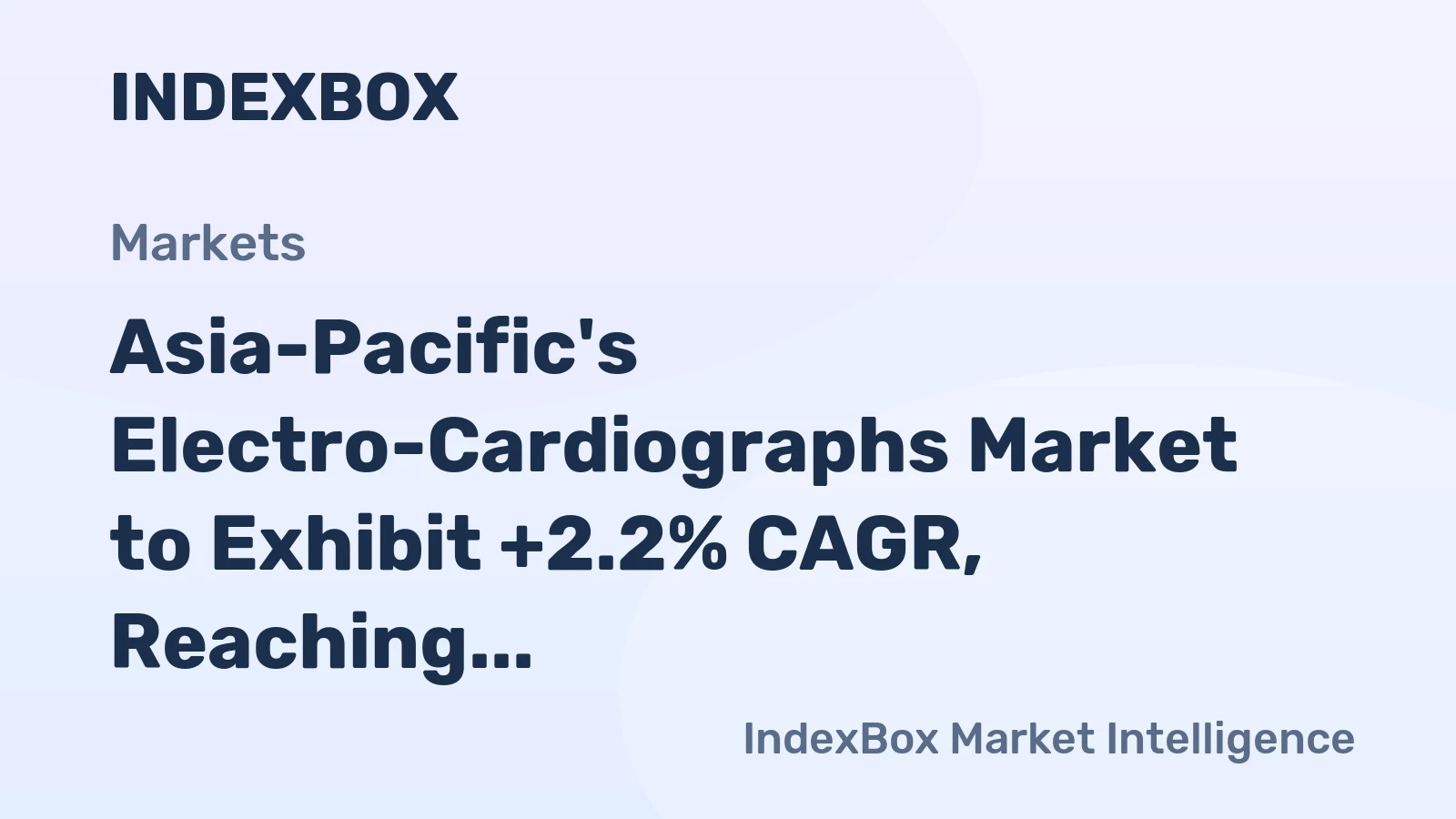 Asia-Pacific's Electro-Cardiographs Market to Exhibit +2.2% CAGR, Reaching 9.9M Units by 2035