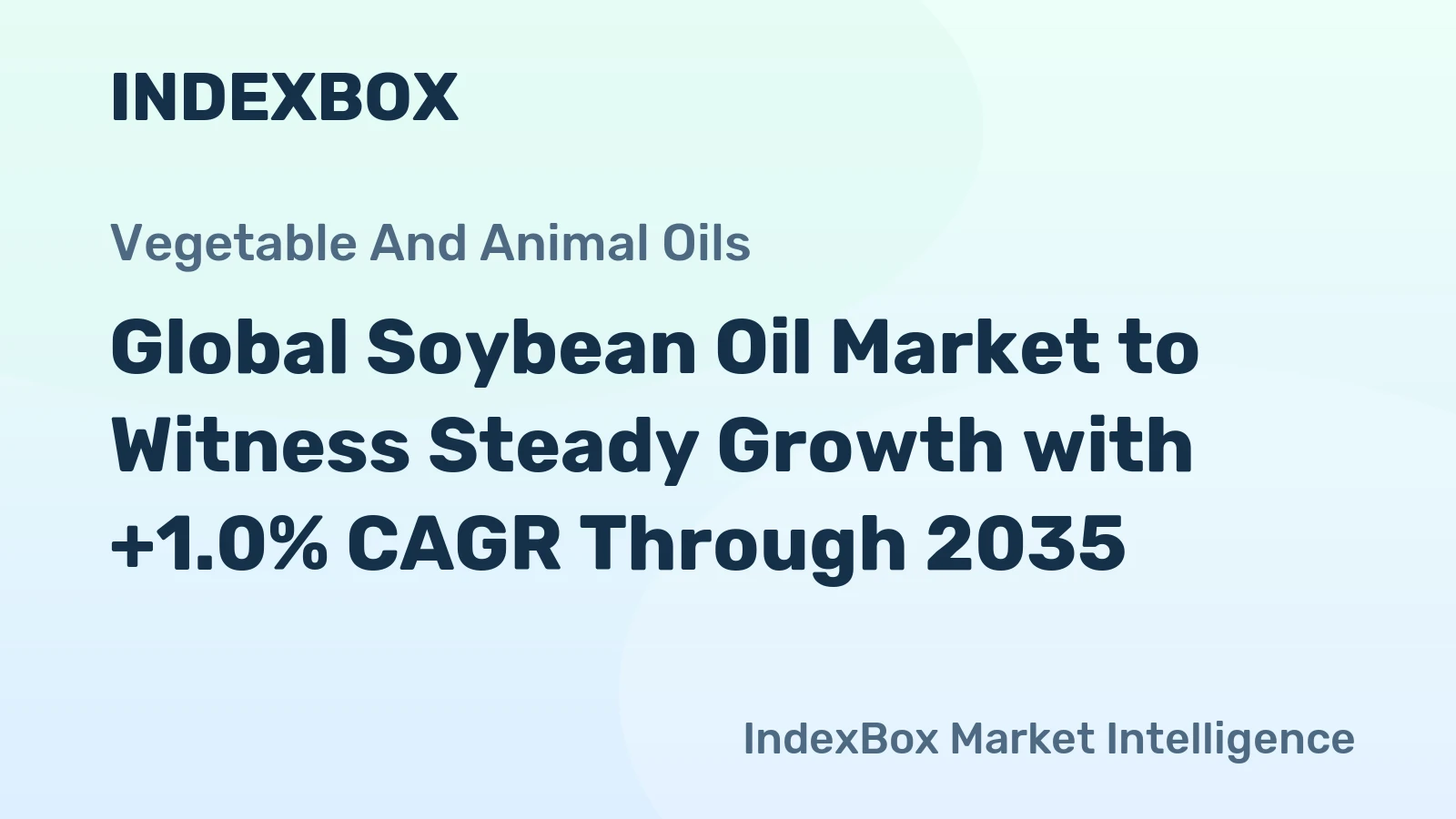 Global Soybean Oil Market to Witness Steady Growth with +1.0% CAGR Through 2035