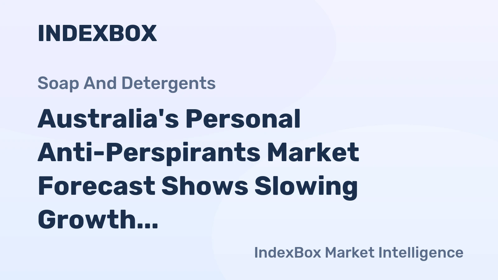 Australia's Personal Anti-Perspirants Market Forecast Shows Slowing Growth With 0.3% Volume CAGR to 2035