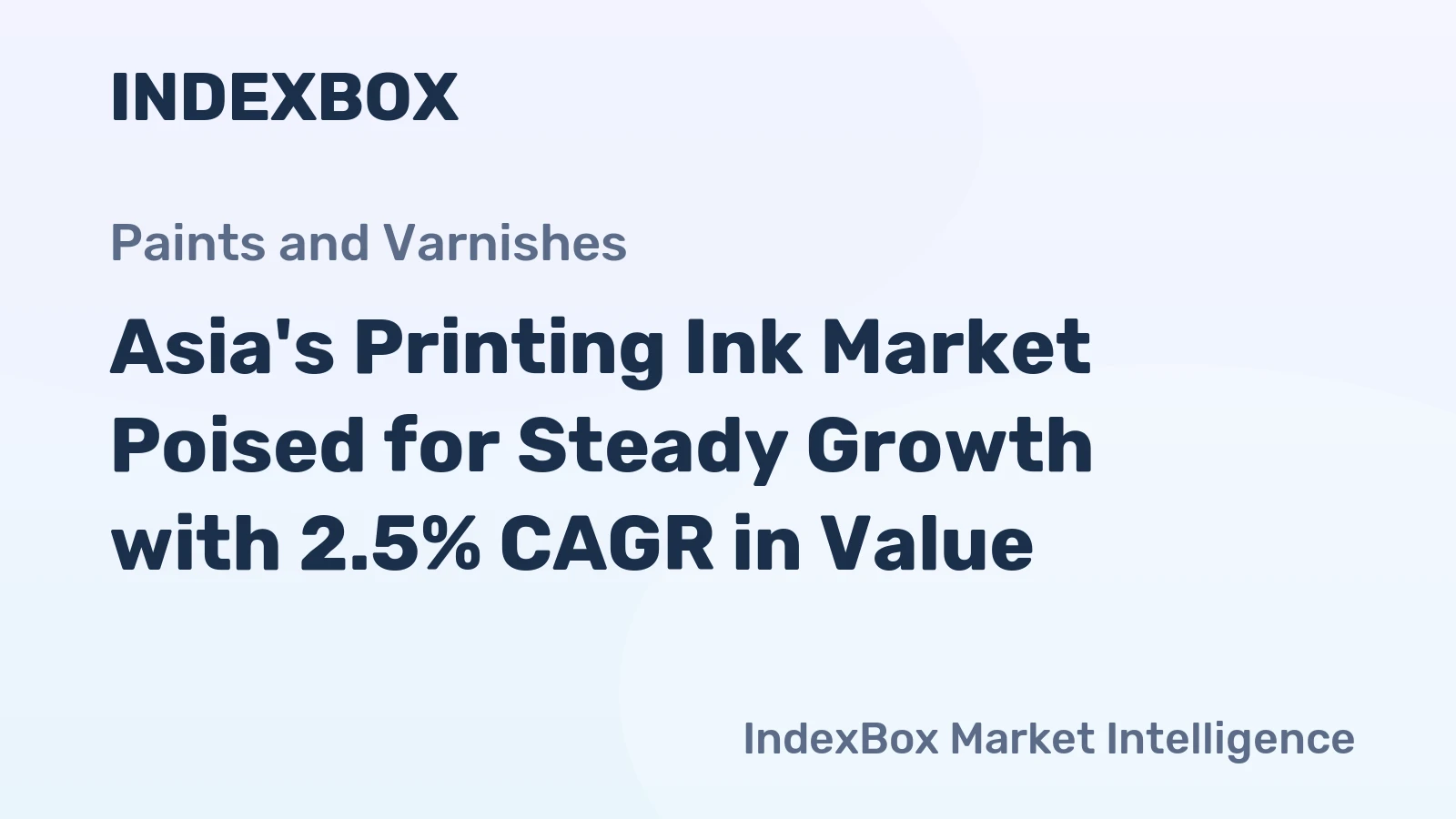 Asia's Printing Ink Market Poised for Steady Growth with 2.5% CAGR in Value