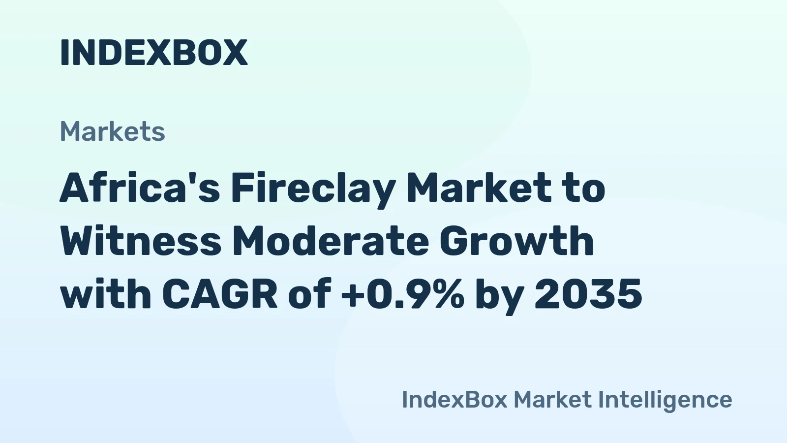 Africa's Fireclay Market to Witness Moderate Growth with CAGR of +0.9% by 2035