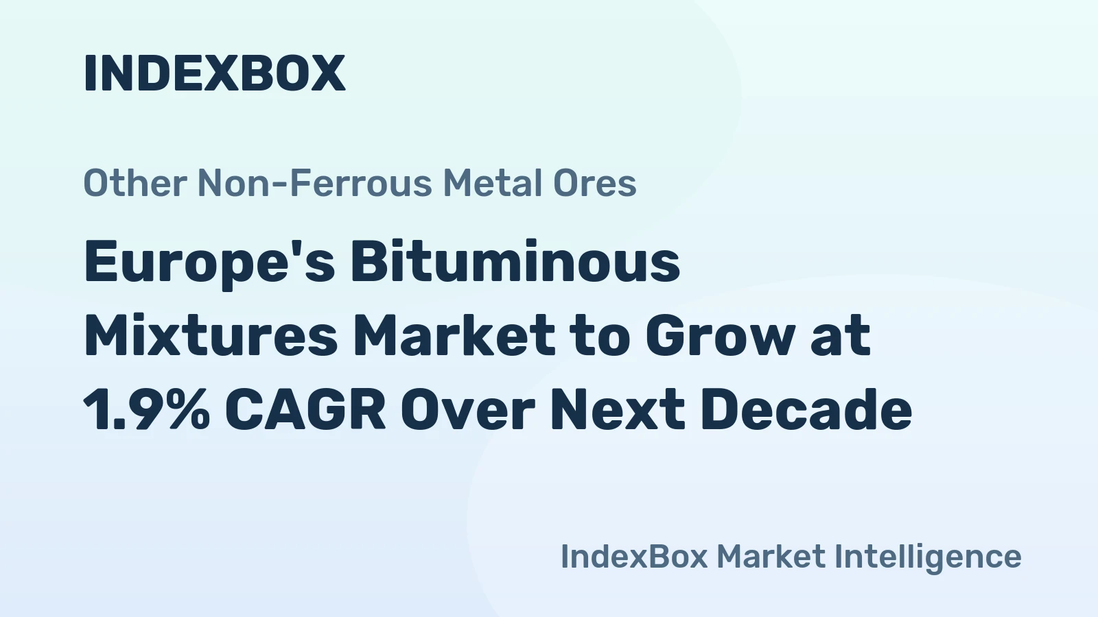 Europe's Bituminous Mixtures Market to Grow at 1.9% CAGR Over Next Decade