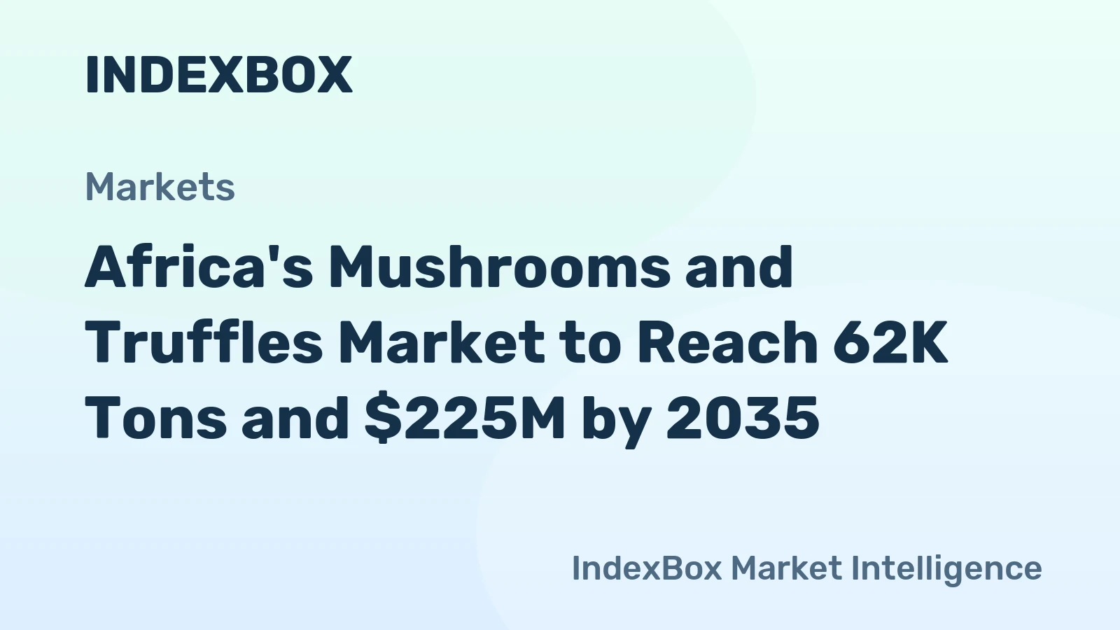Africa's Mushrooms and Truffles Market to Reach 62K Tons and $225M by 2035