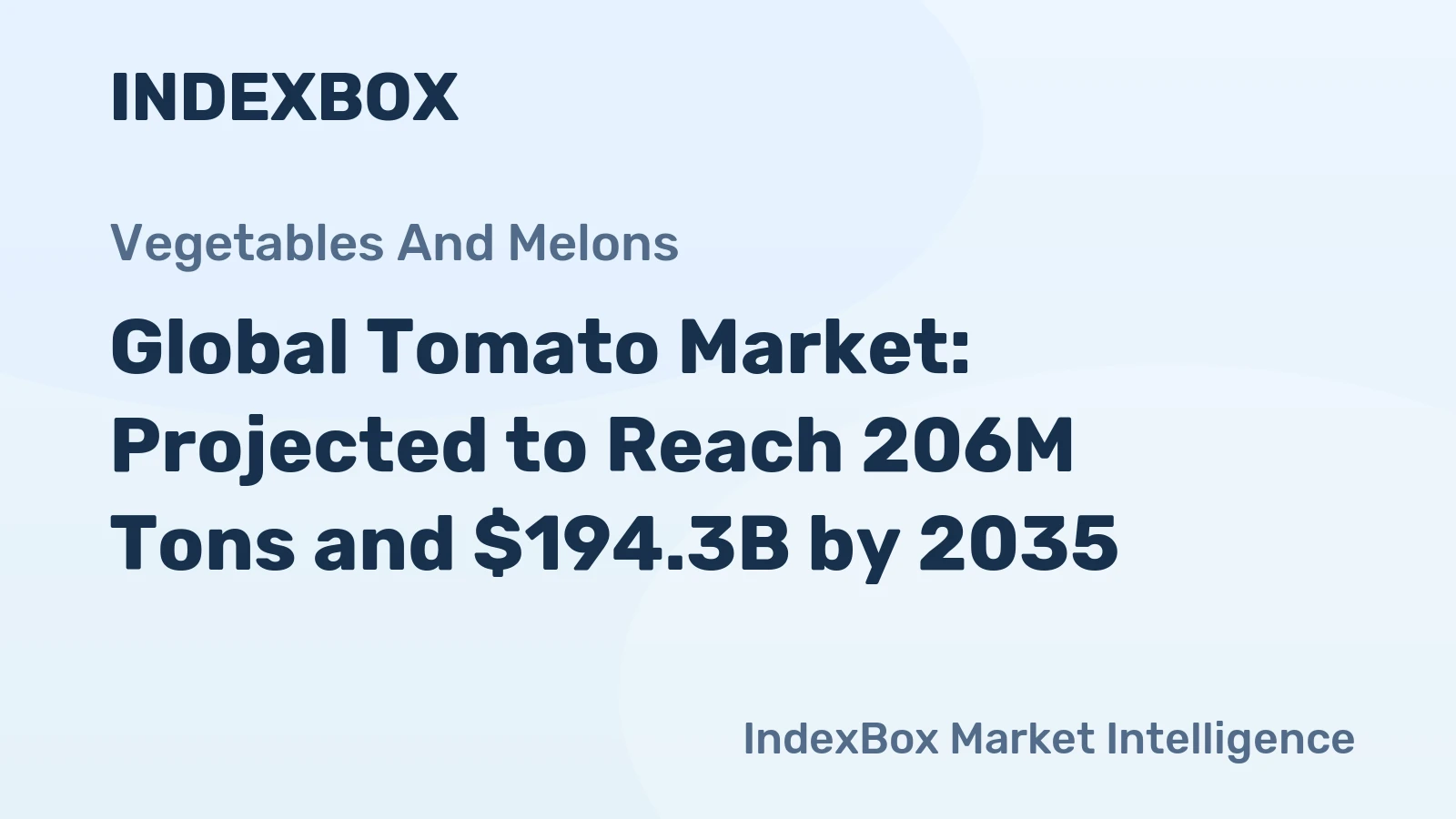 Global Tomato Market: Projected to Reach 206M Tons and $194.3B by 2035