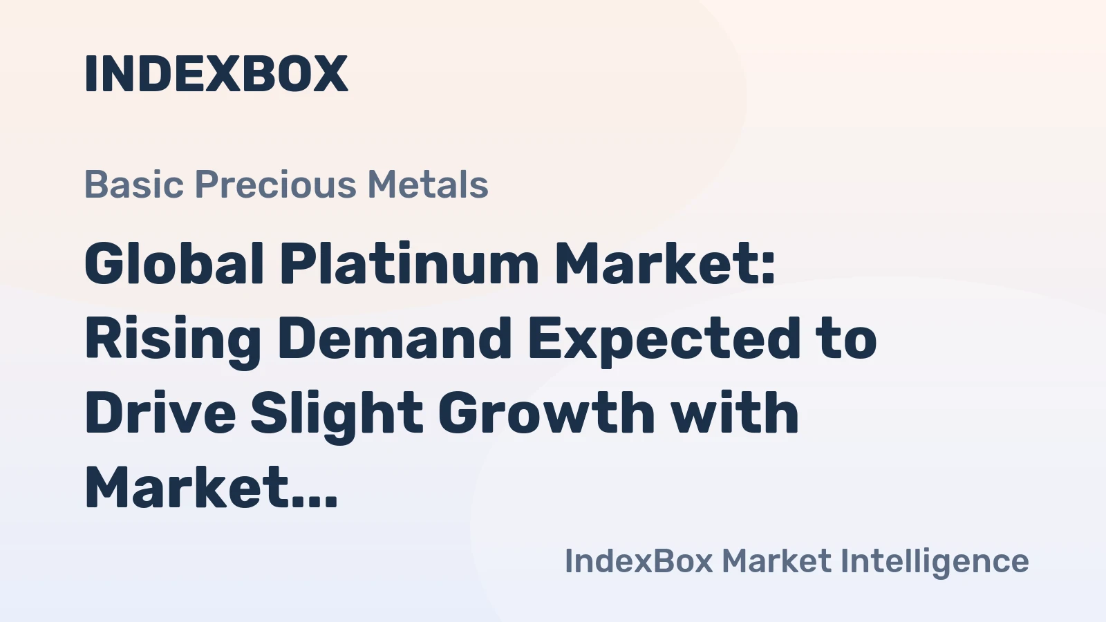 Global Platinum Market: Rising Demand Expected to Drive Slight Growth with Market Volume Reaching 258K tons and Value Reaching $8,325.1B by 2035