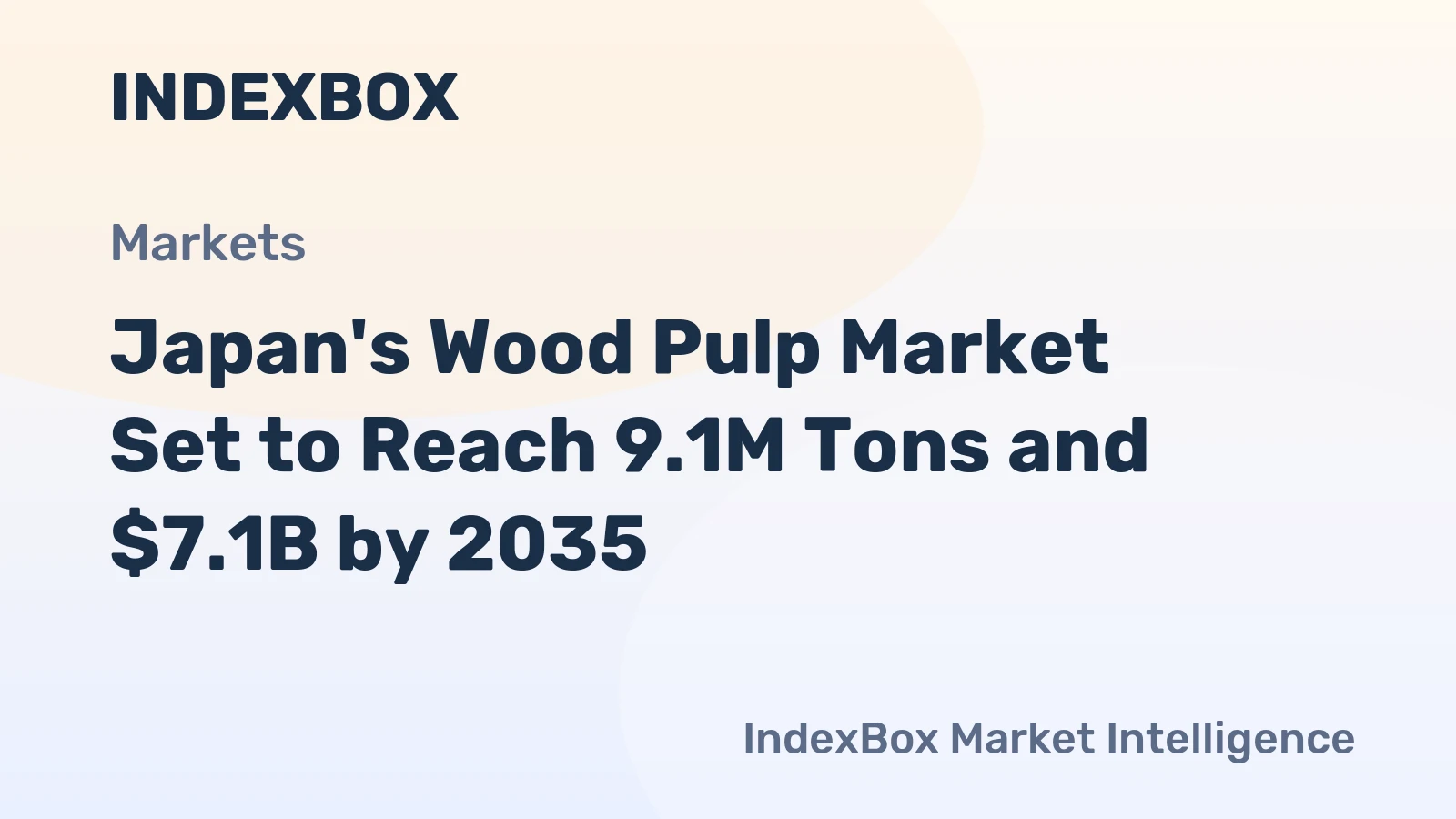 Japan's Wood Pulp Market Set to Reach 9.1M Tons and $7.1B by 2035
