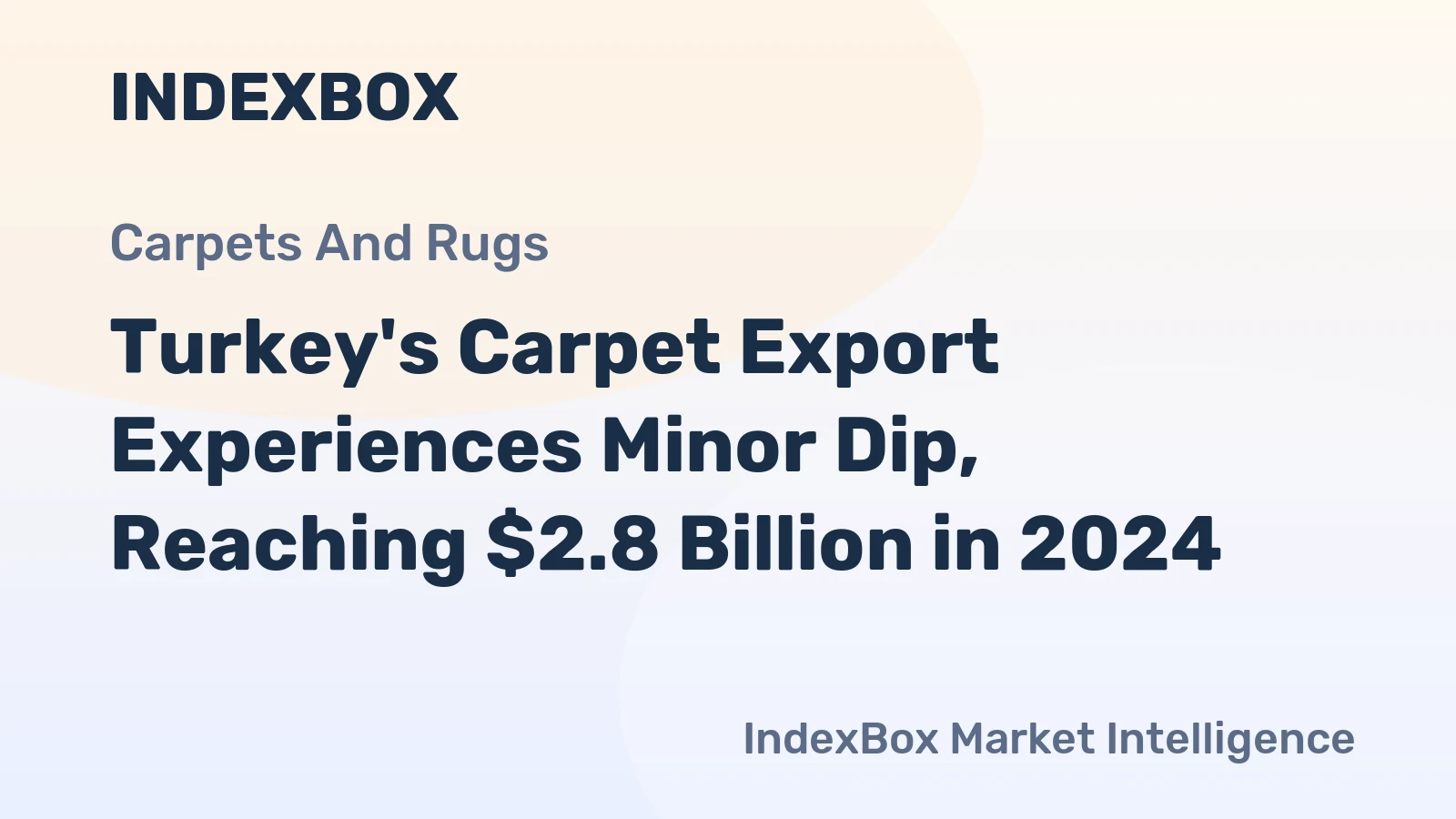 Turkey's Carpet Export Experiences Minor Dip, Reaching $2.8 Billion in 2024