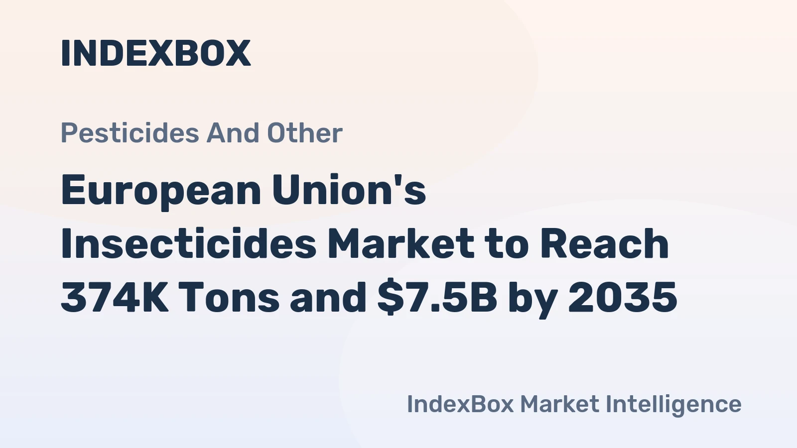 European Union's Insecticides Market to Reach 374K Tons and $7.5B by 2035