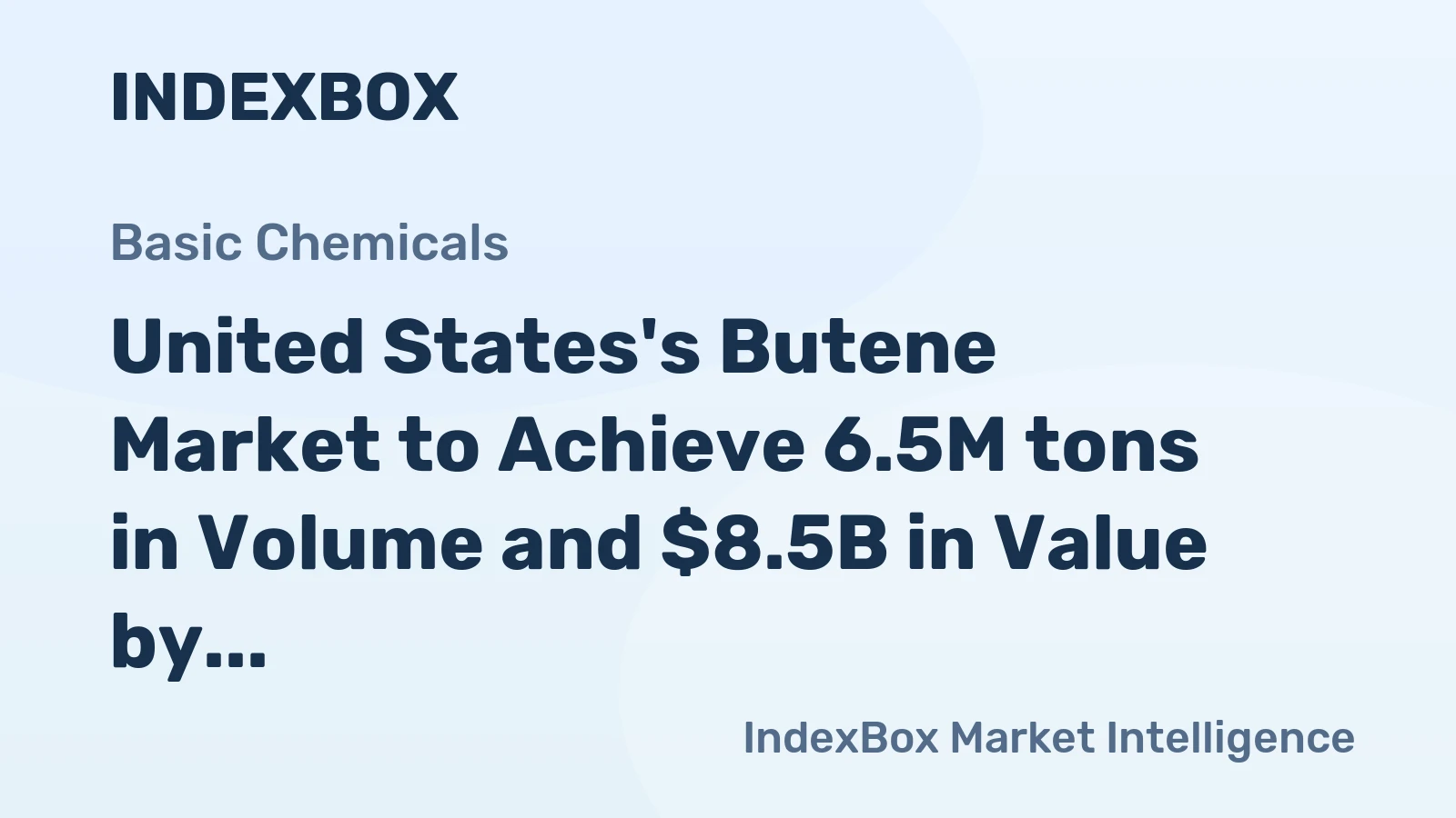 United States's Butene Market to Achieve 6.5M tons in Volume and $8.5B in Value by 2035