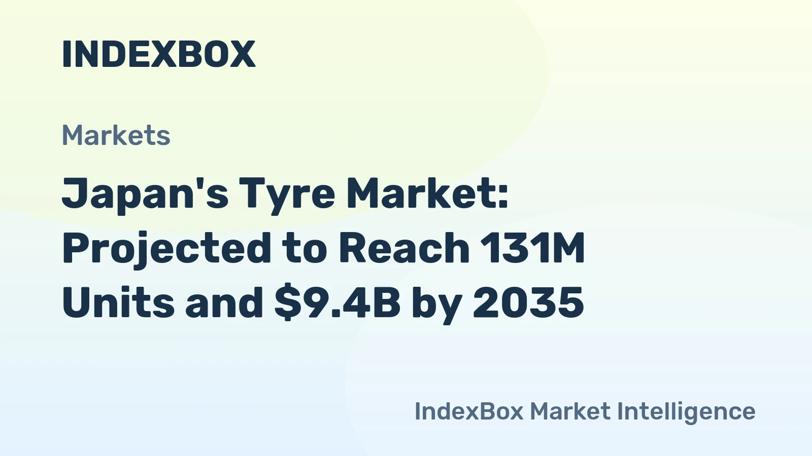 Japan's Tyre Market: Projected to Reach 131M Units and $9.4B by 2035