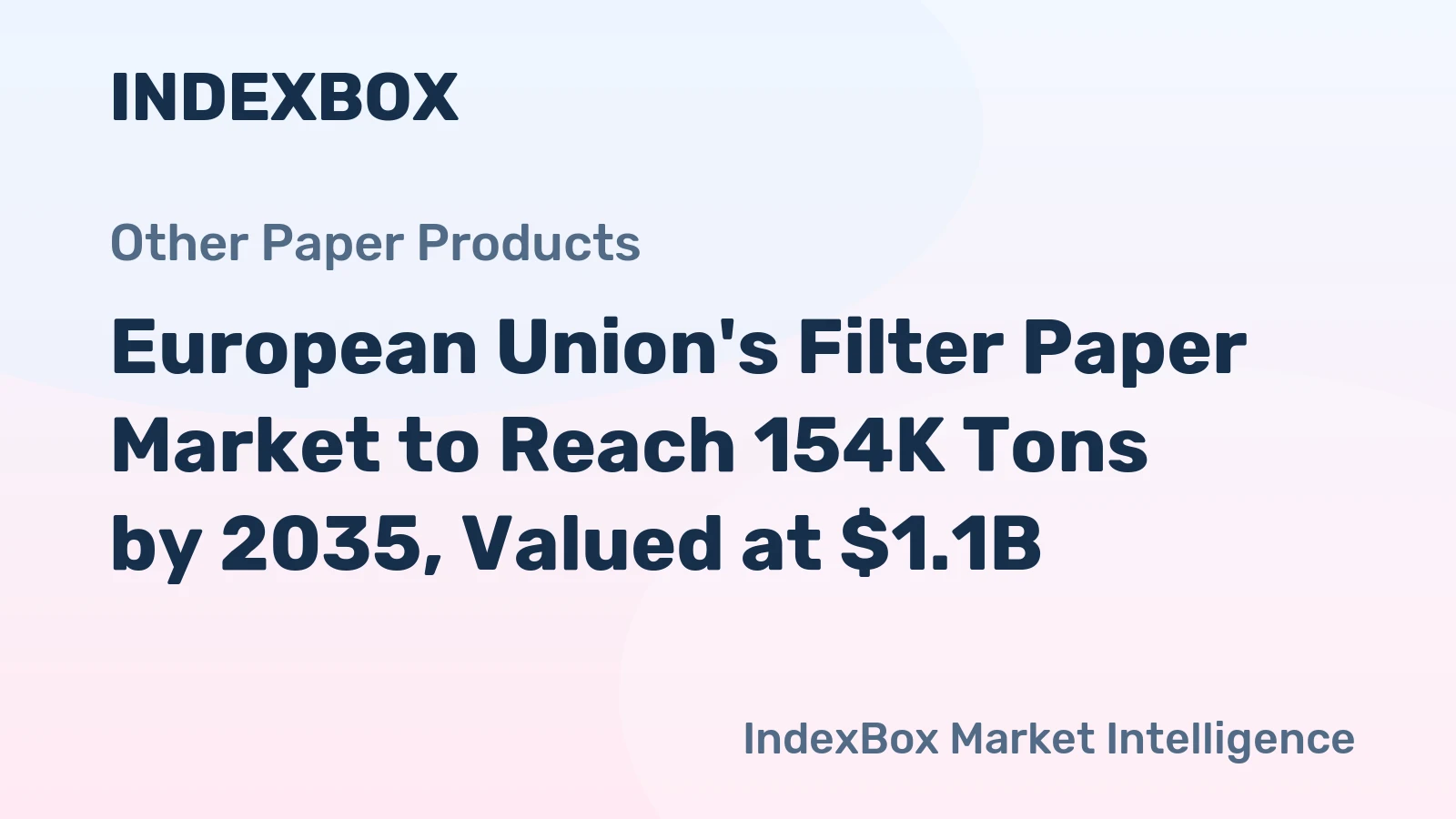 European Union's Filter Paper Market to Reach 154K Tons by 2035, Valued at $1.1B
