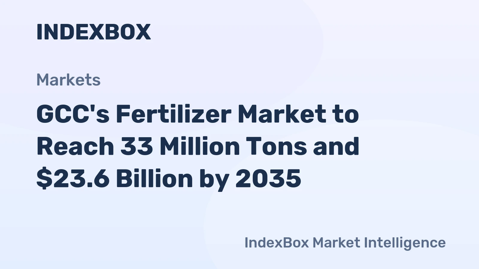 GCC's Fertilizer Market to Reach 33 Million Tons and $23.6 Billion by 2035