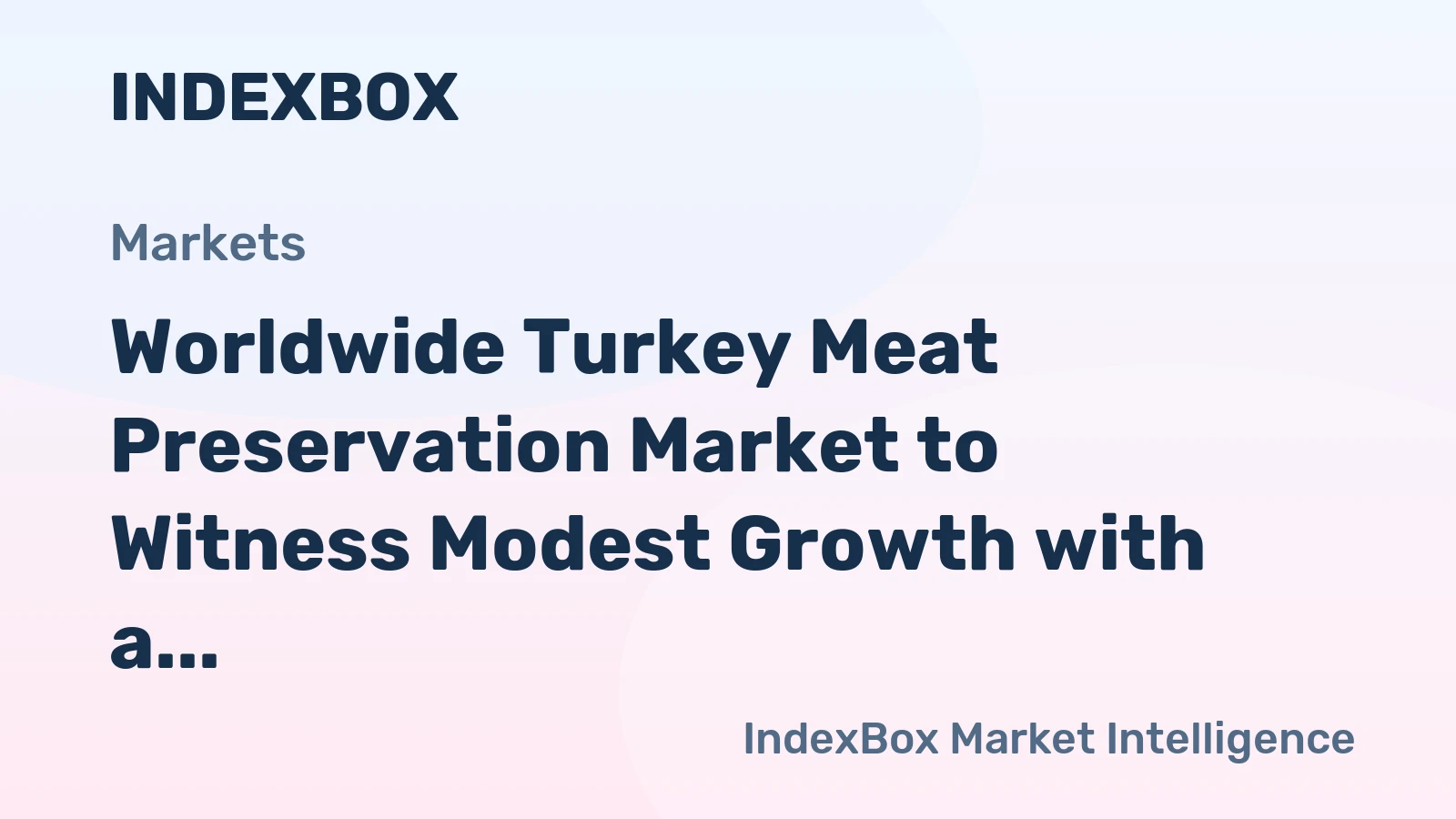 Worldwide Turkey Meat Preservation Market to Witness Modest Growth with a +0.5% CAGR through 2035, Reaching $23.4B