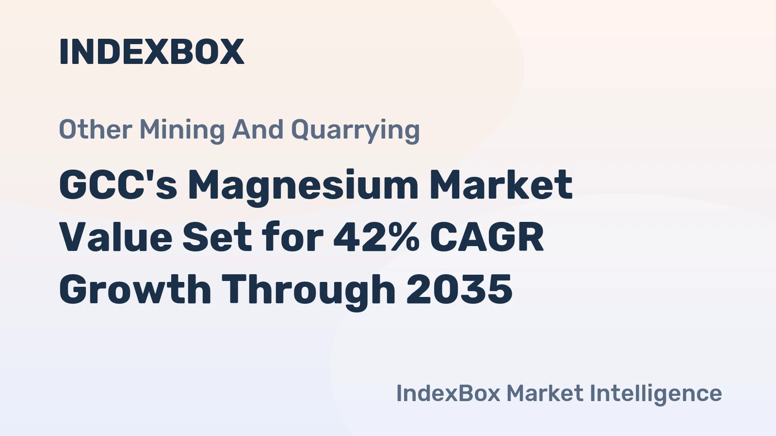 GCC's Magnesium Market Value Set for 42% CAGR Growth Through 2035