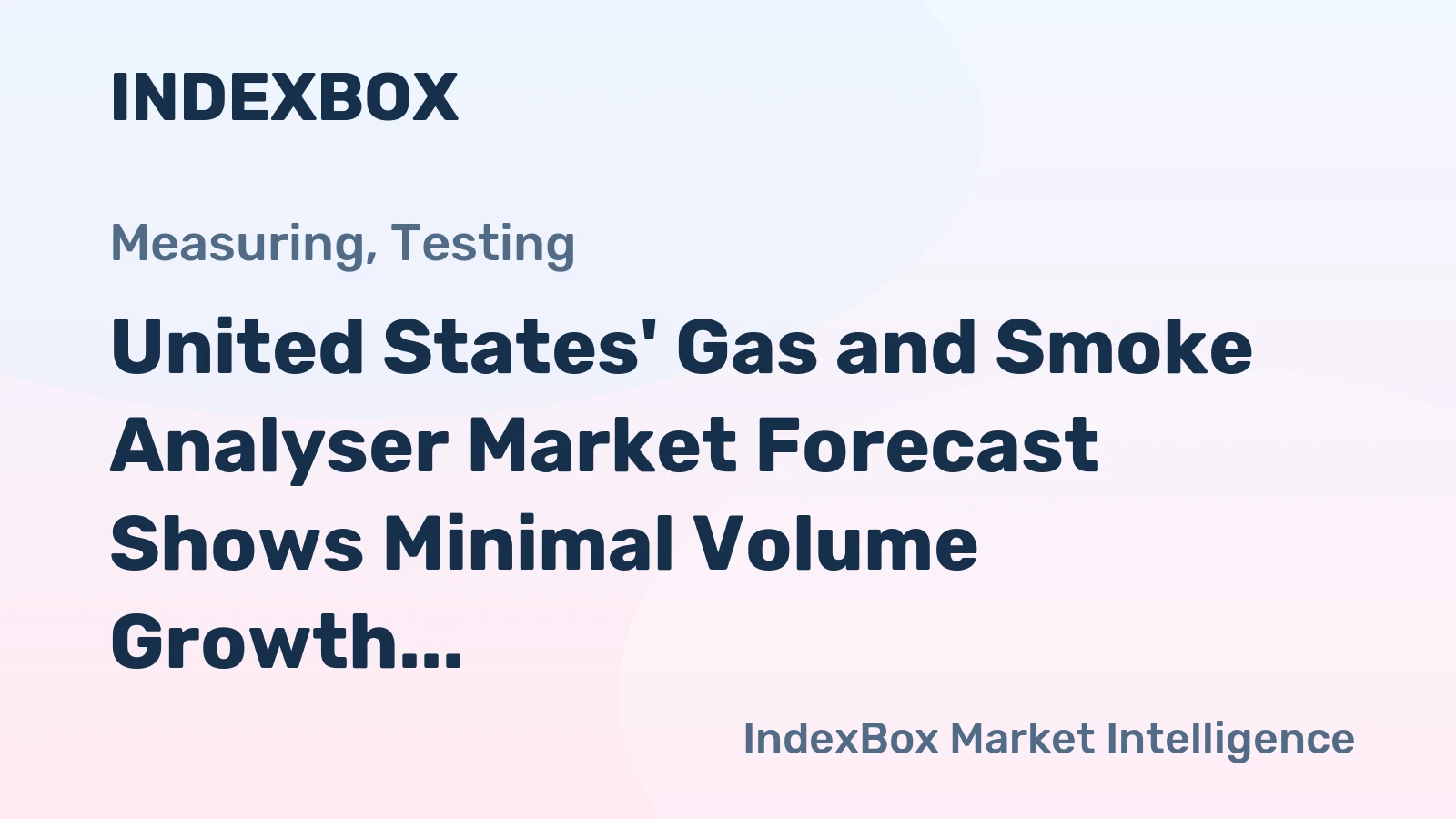 United States' Gas and Smoke Analyser Market Forecast Shows Minimal Volume Growth at 0.1% CAGR Through 2035
