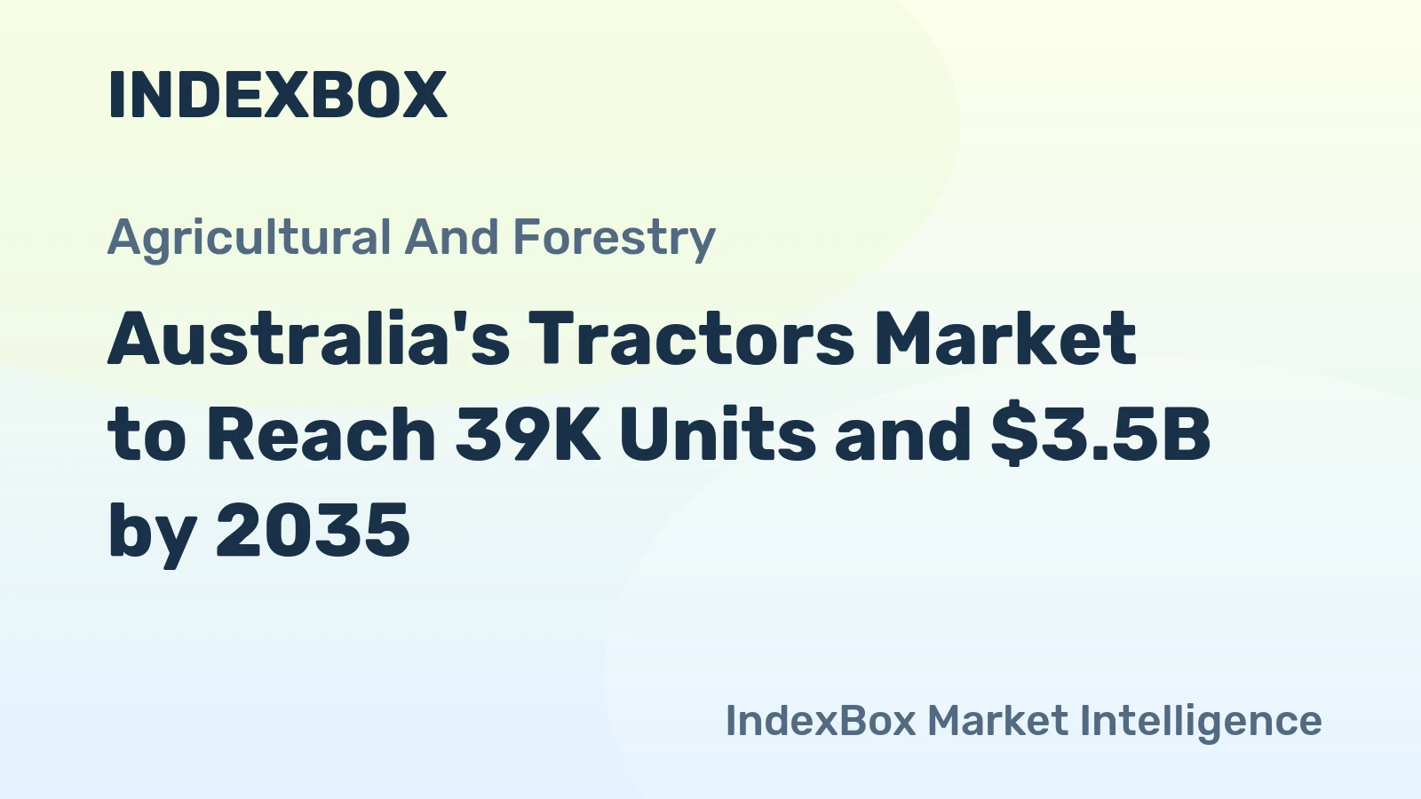 Australia's Tractors Market to Reach 39K Units and $3.5B by 2035