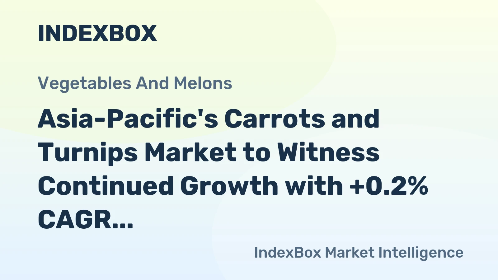 Asia-Pacific's Carrots and Turnips Market to Witness Continued Growth with +0.2% CAGR through 2035, Reaching $12B in Value