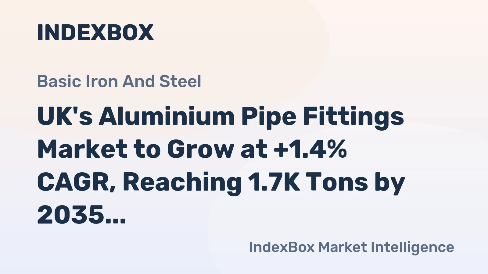 UK's Aluminium Pipe Fittings Market to Grow at +1.4% CAGR, Reaching 1.7K Tons by 2035