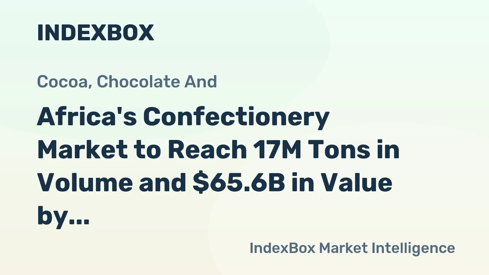 Africa's Confectionery Market to Reach 17M Tons in Volume and $65.6B in Value by 2035