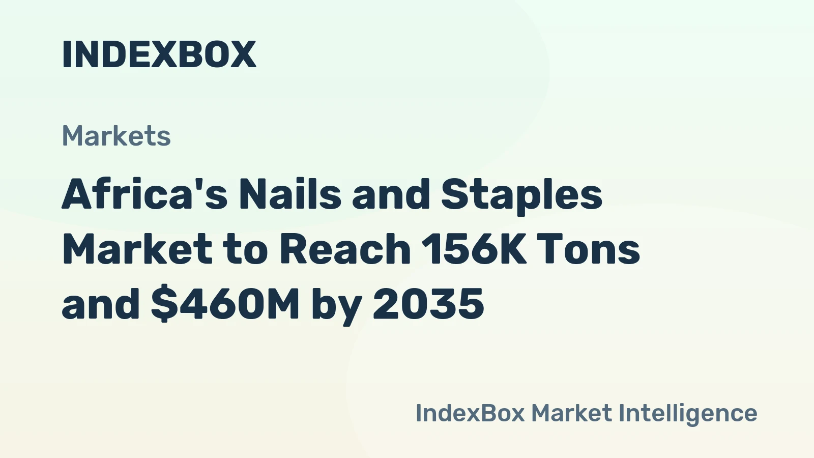 Africa's Nails and Staples Market to Reach 156K Tons and $460M by 2035