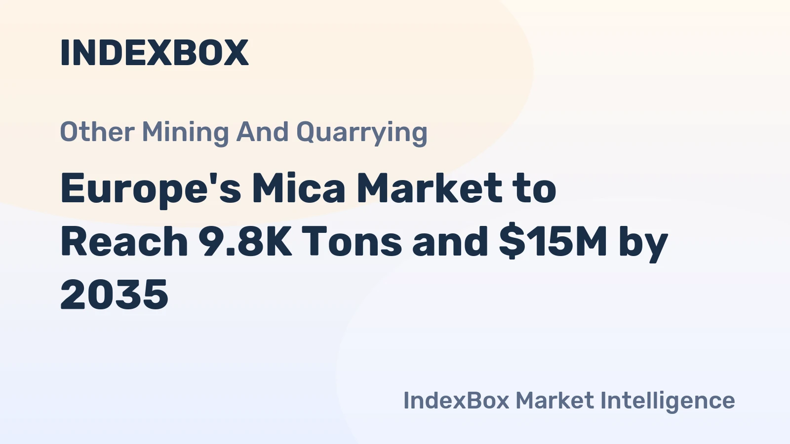 Europe's Mica Market to Reach 9.8K Tons and $15M by 2035