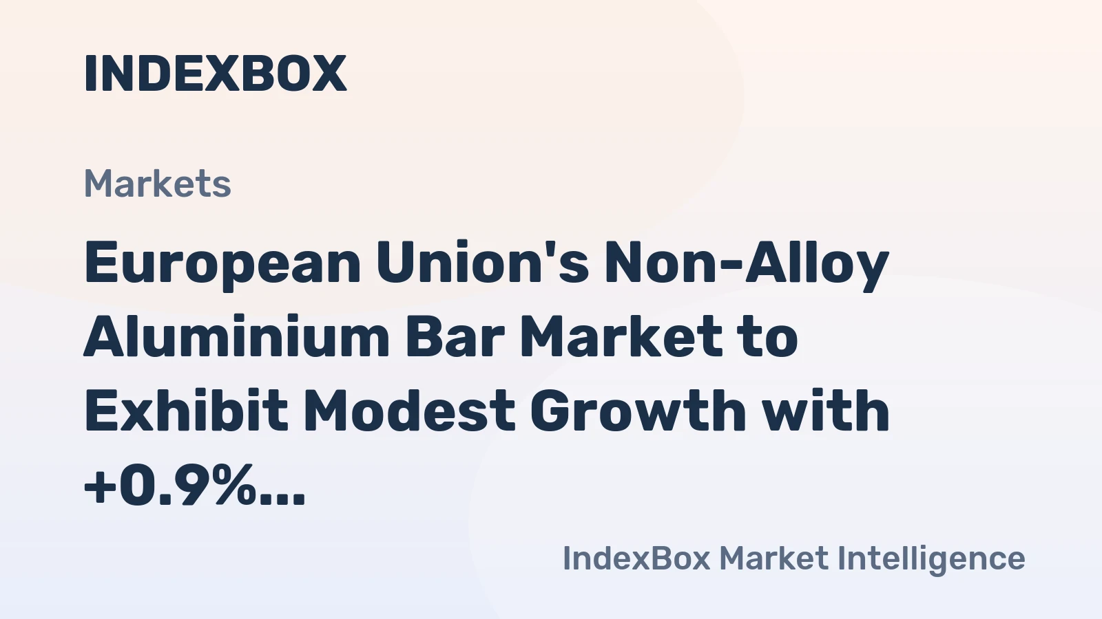 European Union's Non-Alloy Aluminium Bar Market to Exhibit Modest Growth with +0.9% CAGR from 2024 to 2035