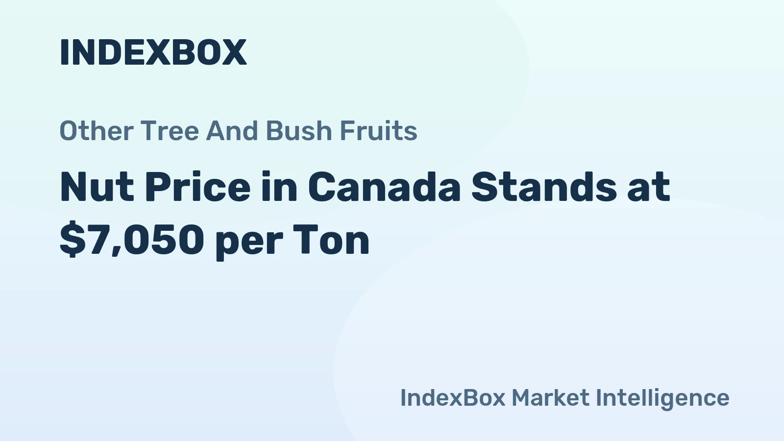 Nut Price in Canada Stands at $7,050 per Ton