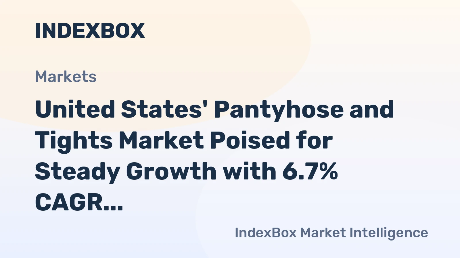 United States' Pantyhose and Tights Market Poised for Steady Growth with 6.7% CAGR in Value Through 2035