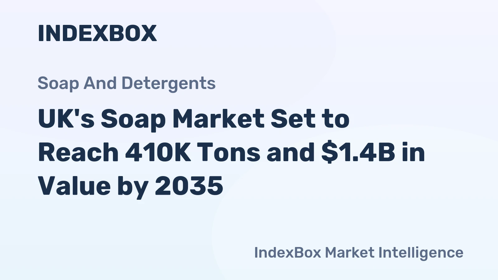 UK's Soap Market Set to Reach 410K Tons and $1.4B in Value by 2035