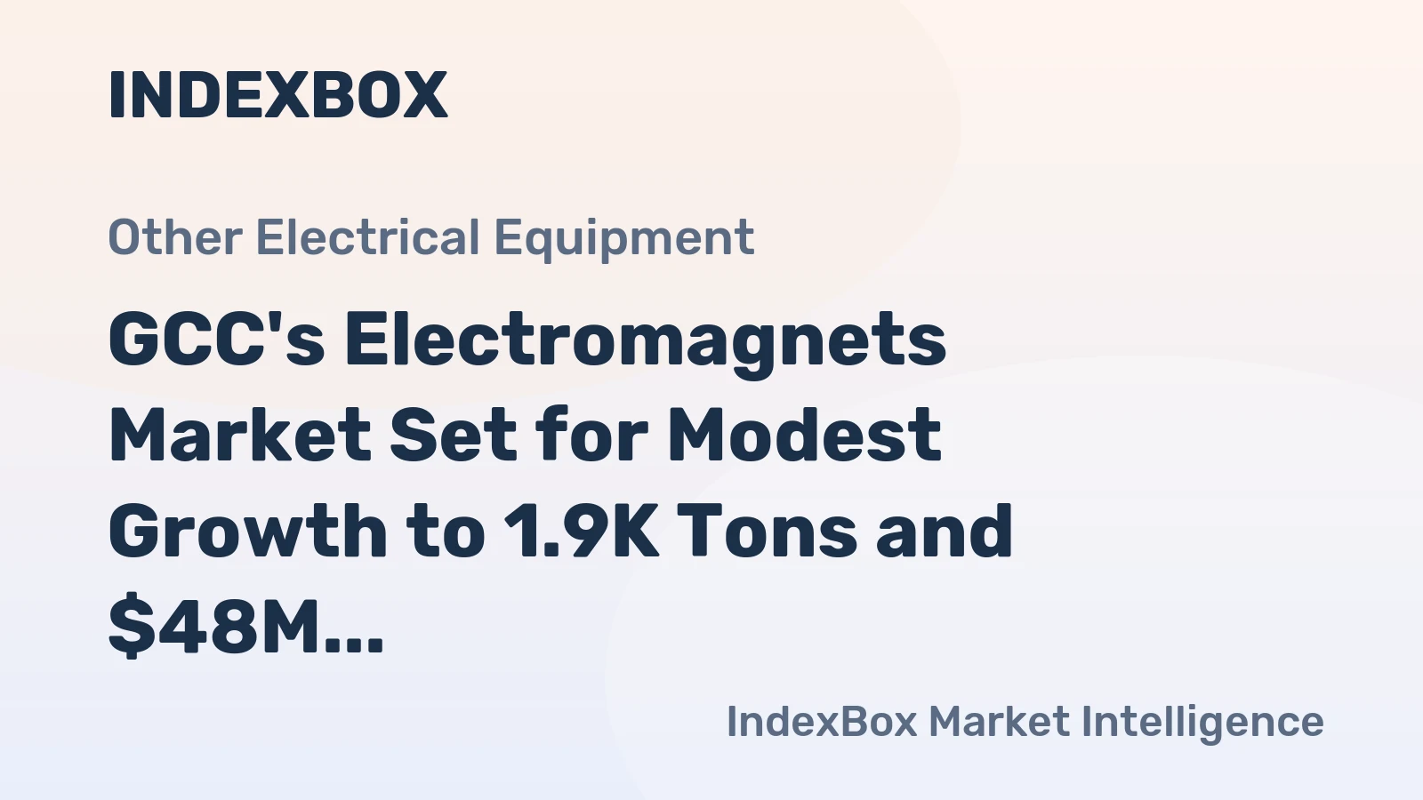 GCC's Electromagnets Market Set for Modest Growth to 1.9K Tons and $48M Value