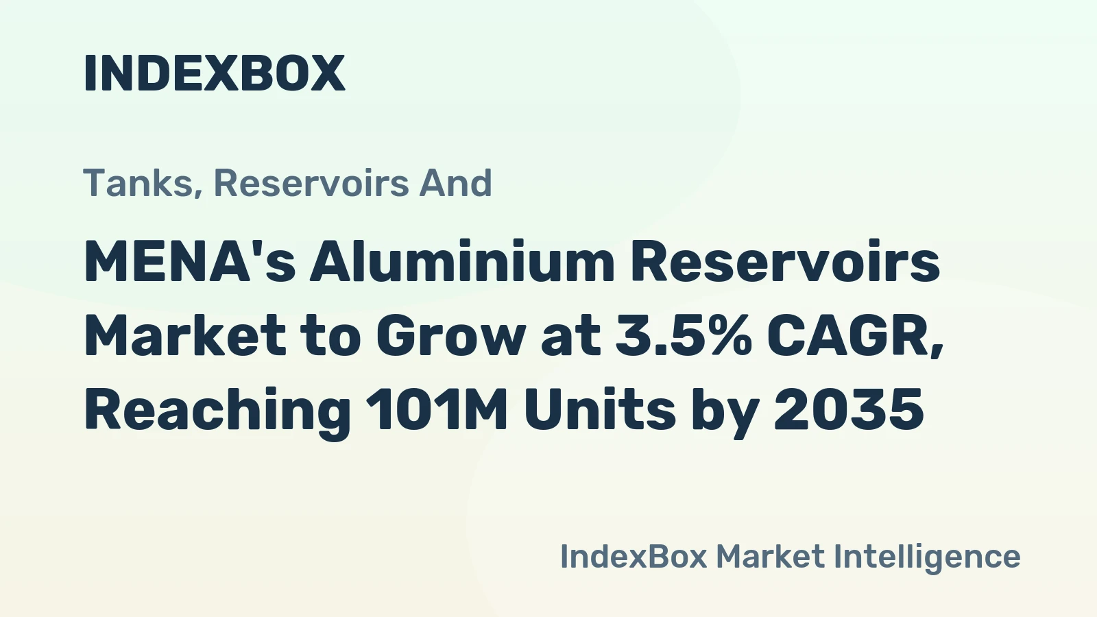 MENA's Aluminium Reservoirs Market to Grow at 3.5% CAGR, Reaching 101M Units by 2035