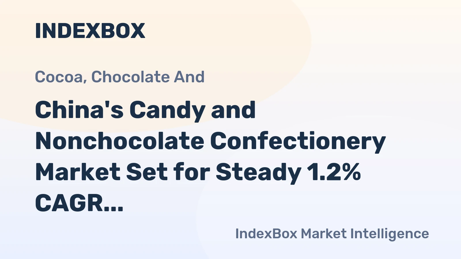China's Candy and Nonchocolate Confectionery Market Set for Steady 1.2% CAGR Growth Through 2035
