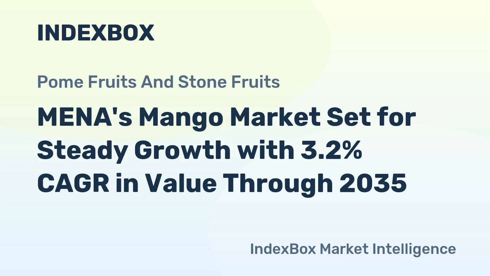 MENA's Mango Market Set for Steady Growth with 3.2% CAGR in Value Through 2035