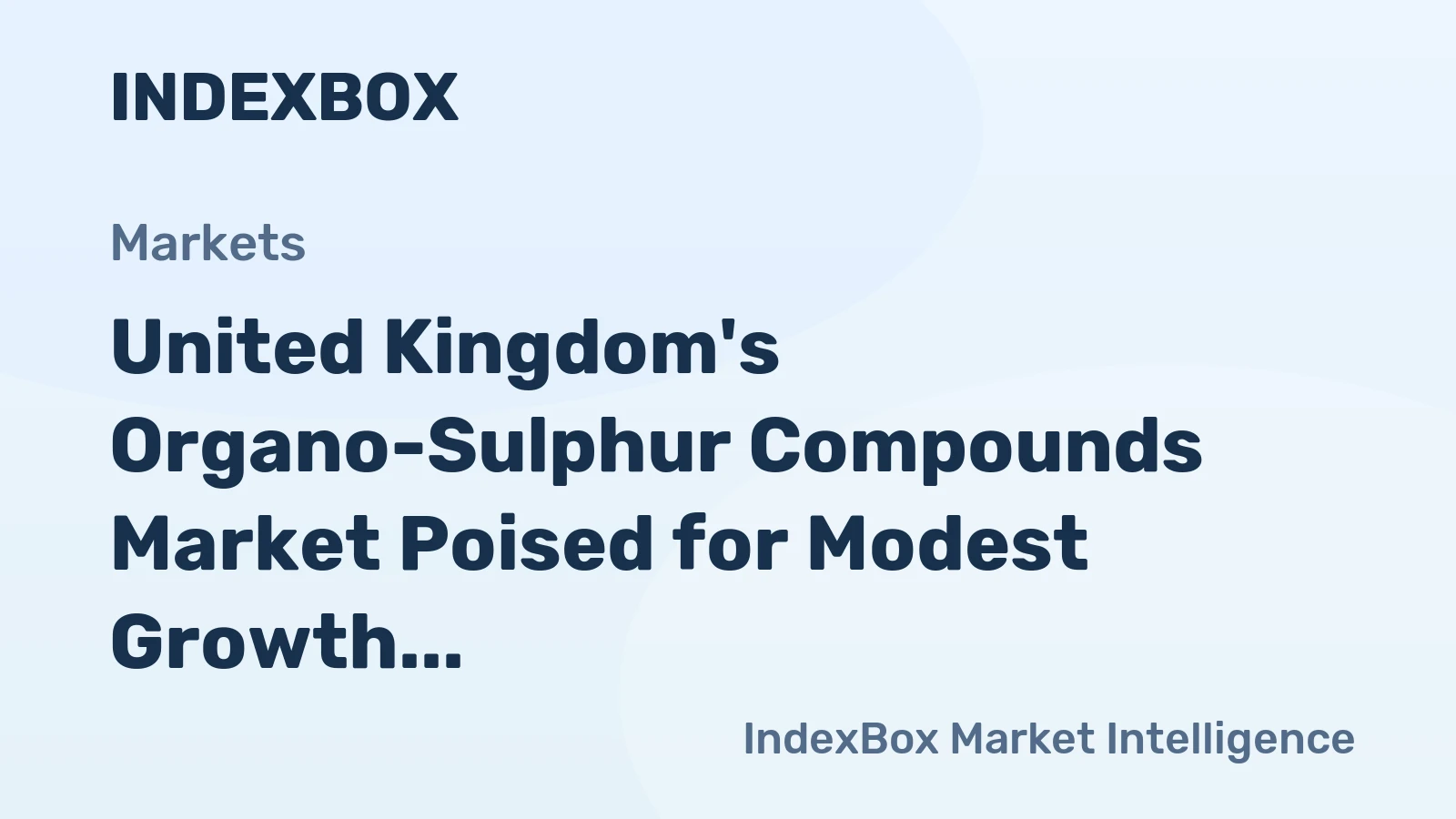 United Kingdom's Organo-Sulphur Compounds Market Poised for Modest Growth With a 1.6% Volume CAGR Through 2035