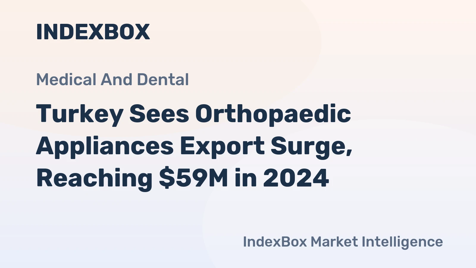 Turkey Sees Orthopaedic Appliances Export Surge, Reaching $59M in 2024
