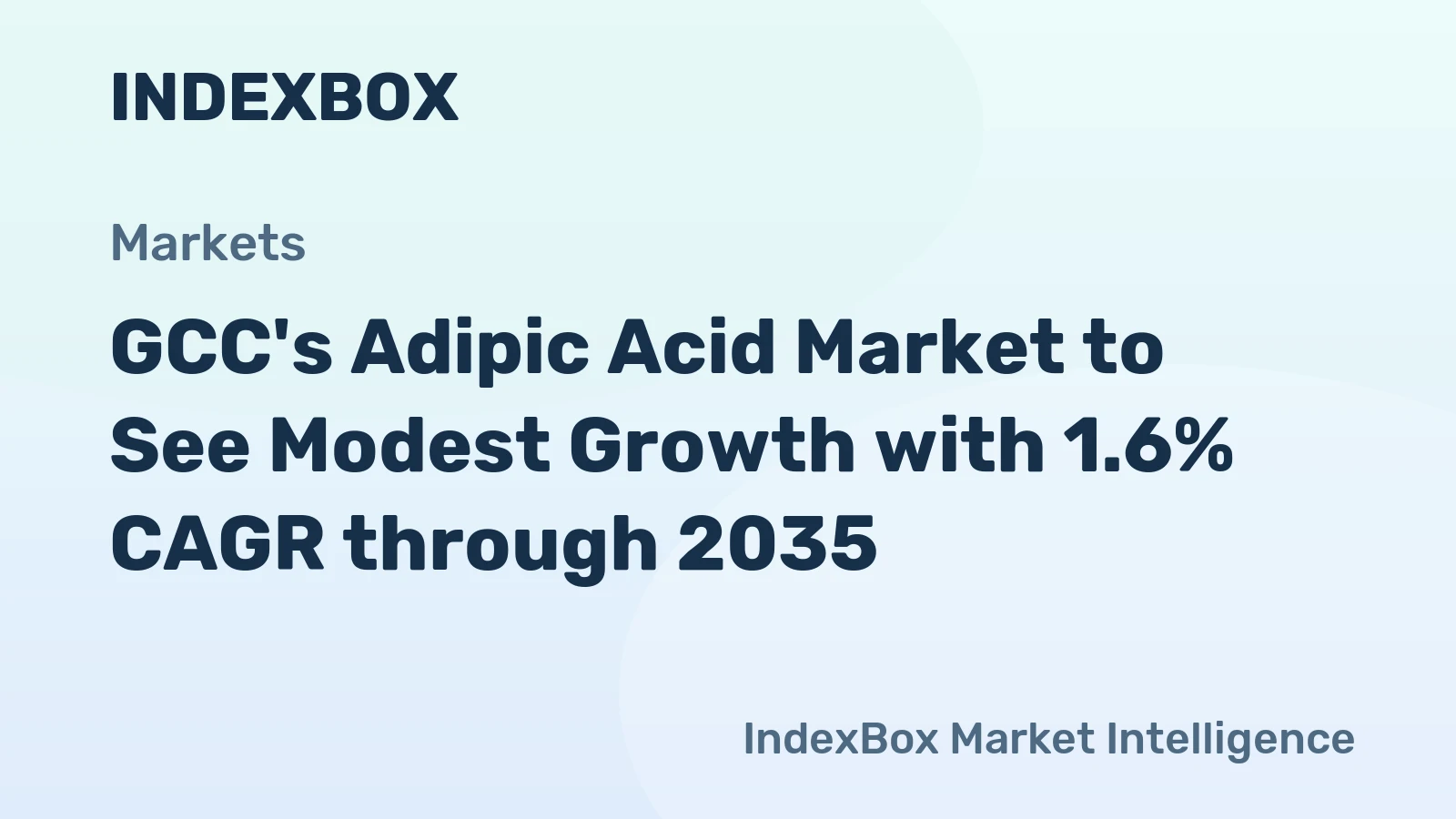 GCC's Adipic Acid Market to See Modest Growth with 1.6% CAGR through 2035