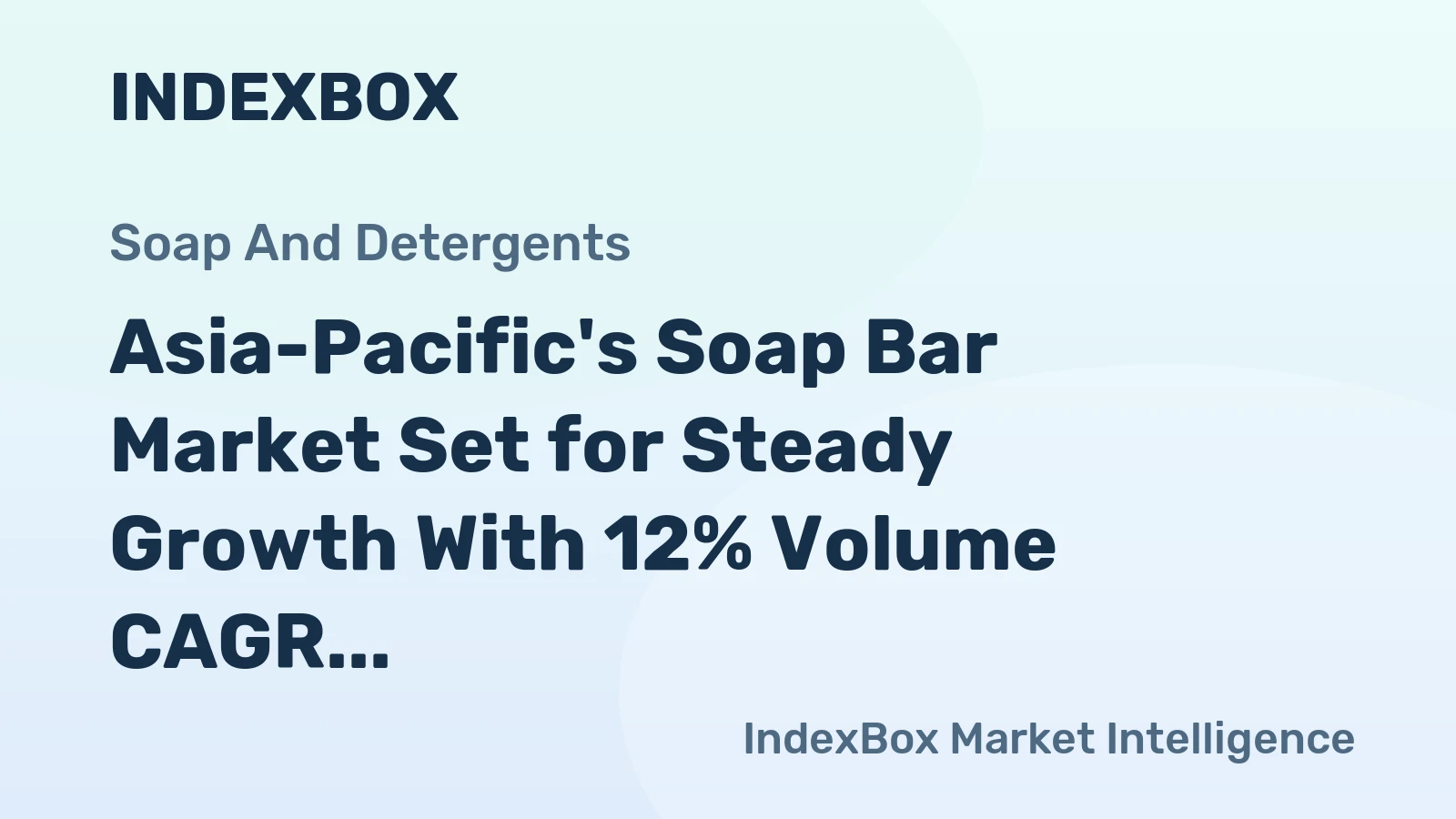 Asia-Pacific's Soap Bar Market Set for Steady Growth With 12% Volume CAGR Through 2035