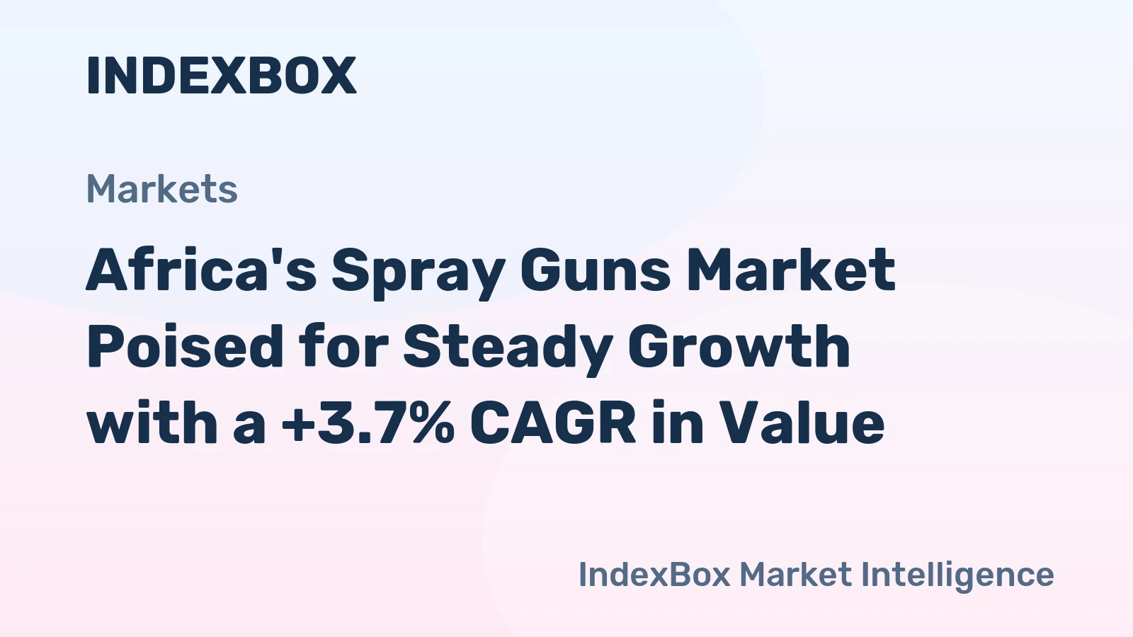 Africa's Spray Guns Market Poised for Steady Growth with a +3.7% CAGR in Value