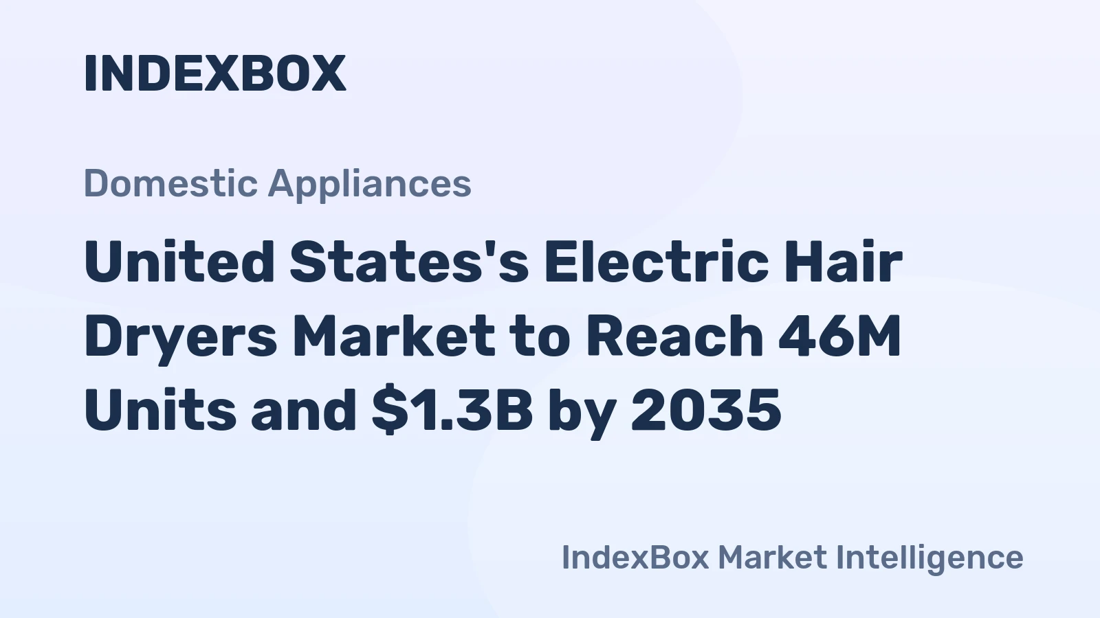 United States's Electric Hair Dryers Market to Reach 46M Units and $1.3B by 2035