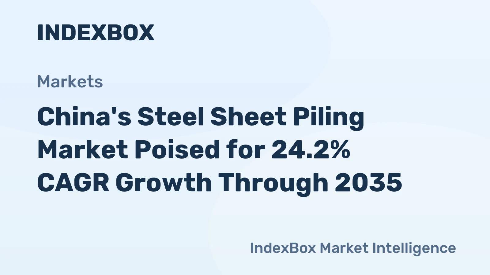 China's Steel Sheet Piling Market Poised for 24.2% CAGR Growth Through 2035