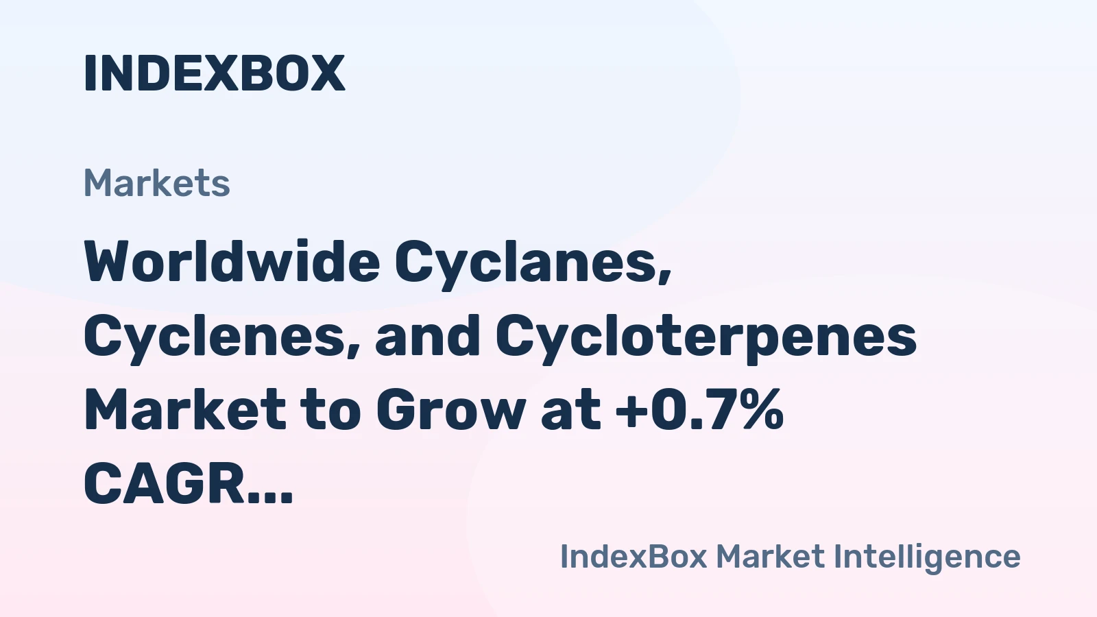 Worldwide Cyclanes, Cyclenes, and Cycloterpenes Market to Grow at +0.7% CAGR, Reaching 3.6M Tons by 2035