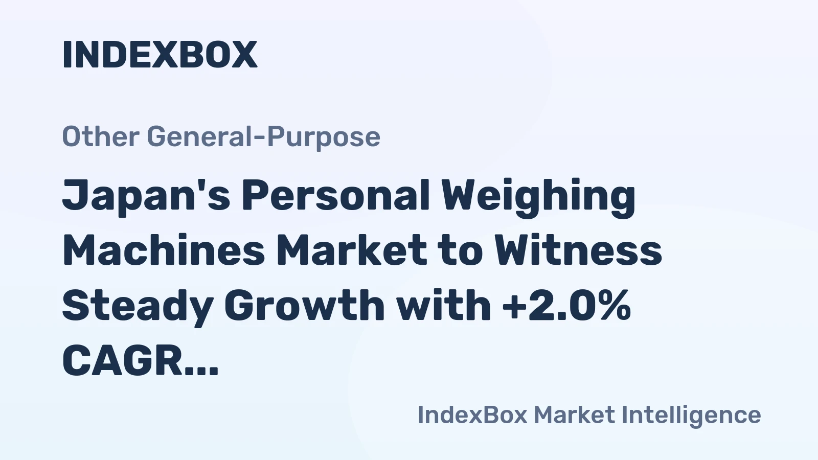 Japan's Personal Weighing Machines Market to Witness Steady Growth with +2.0% CAGR, Reaching 10M units by 2035