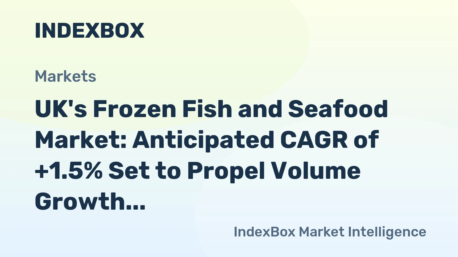 UK's Frozen Fish and Seafood Market: Anticipated CAGR of +1.5% Set to Propel Volume Growth to 475K Tons by 2035