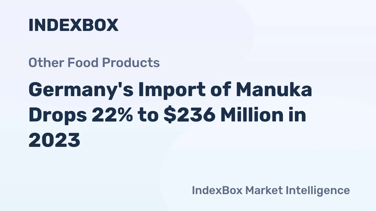 Germany's Import of Manuka Drops 22% to $236 Million in 2023
