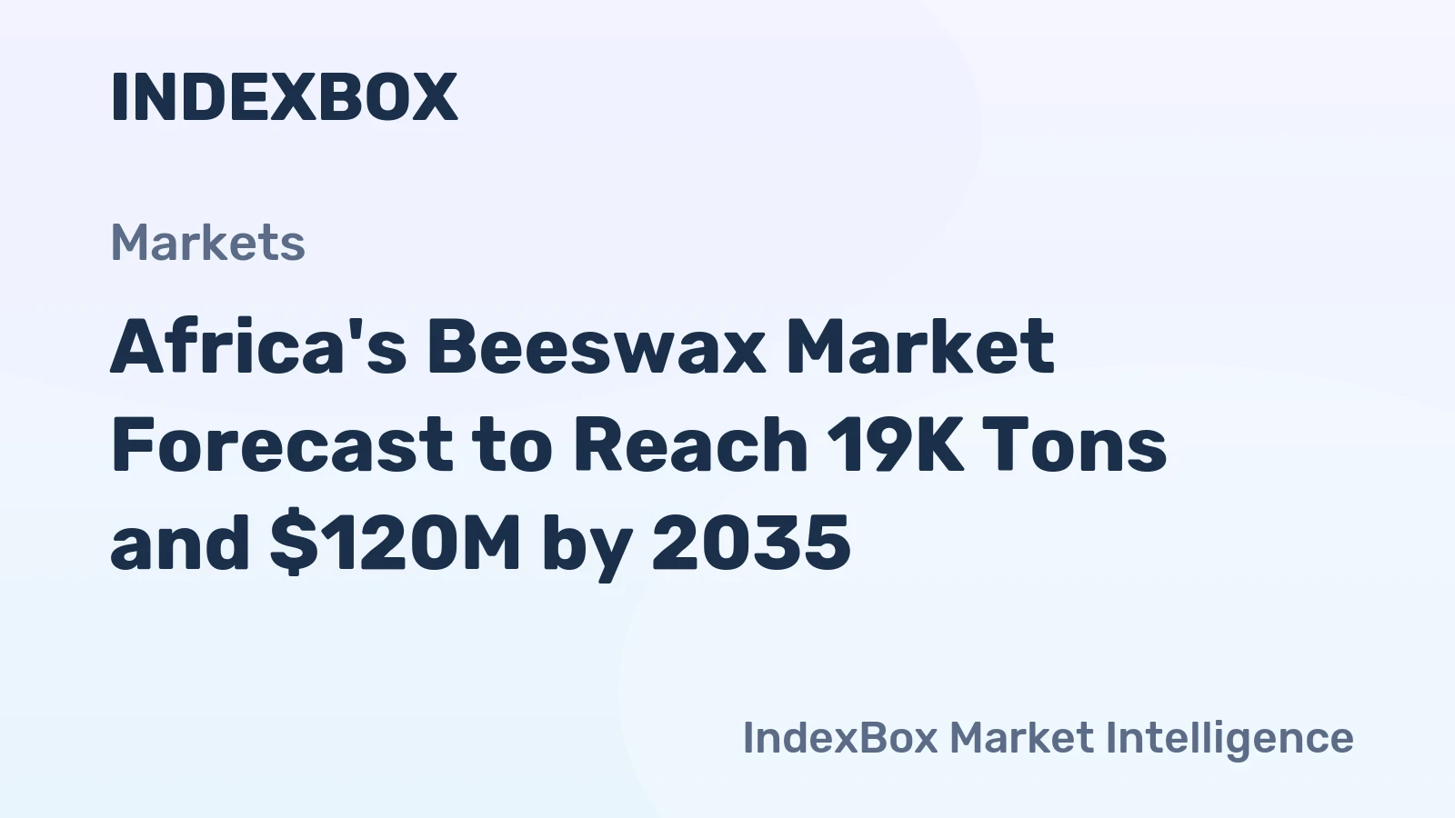 Africa's Beeswax Market Forecast to Reach 19K Tons and $120M by 2035