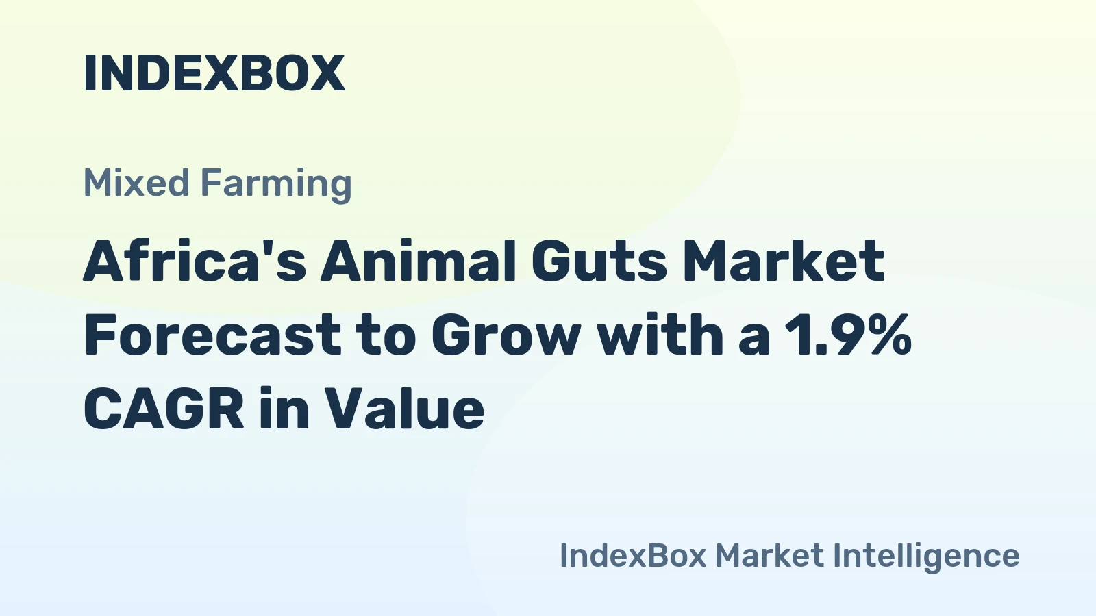 Africa's Animal Guts Market Forecast to Grow with a 1.9% CAGR in Value